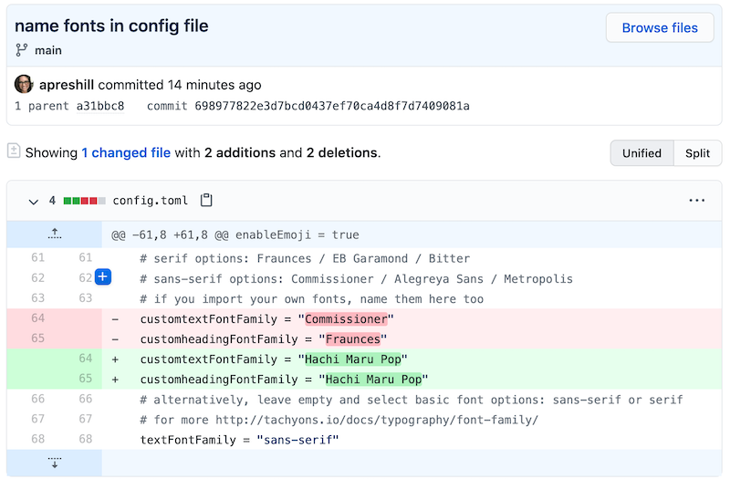 Style your site typography | home